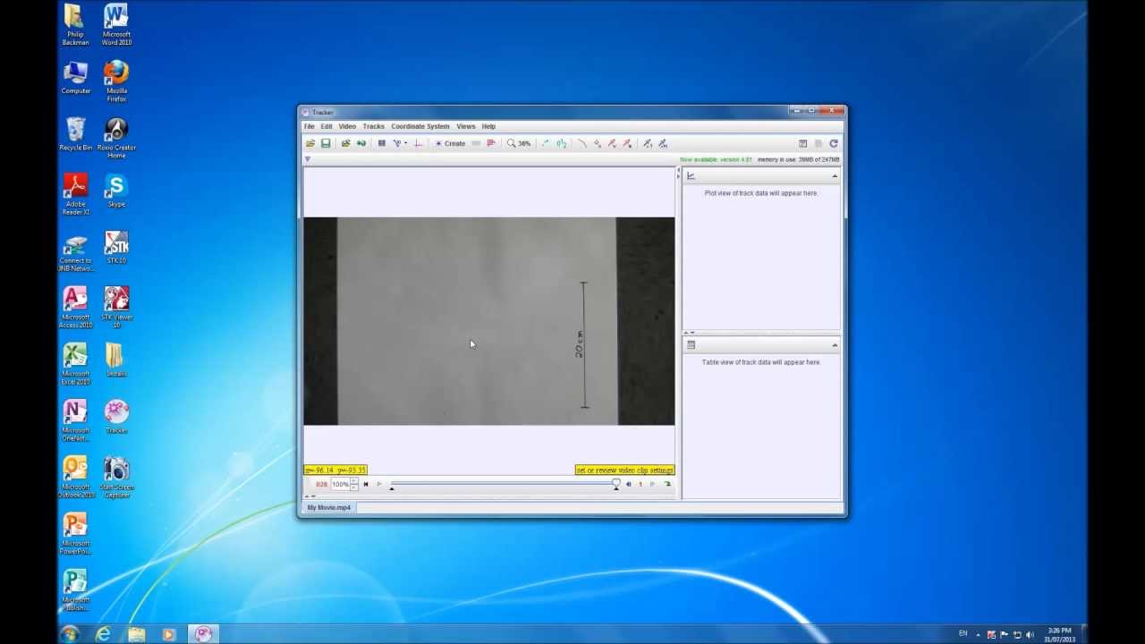 Tracker Physics 1021 Youtube