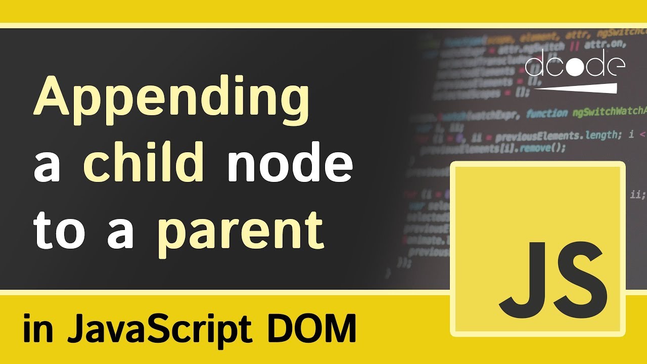 Appendchild Javascript Dom Tutorial For Beginners Youtube