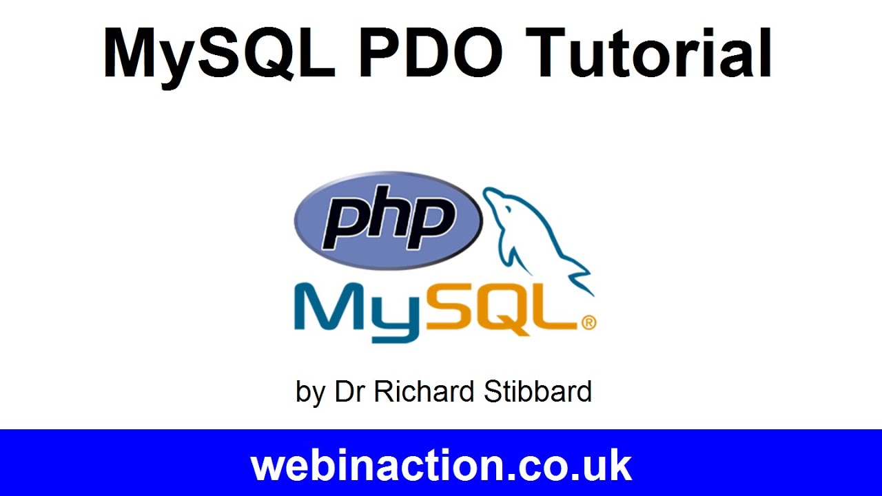 Mysql Pdo Tutorial Introduction Youtube