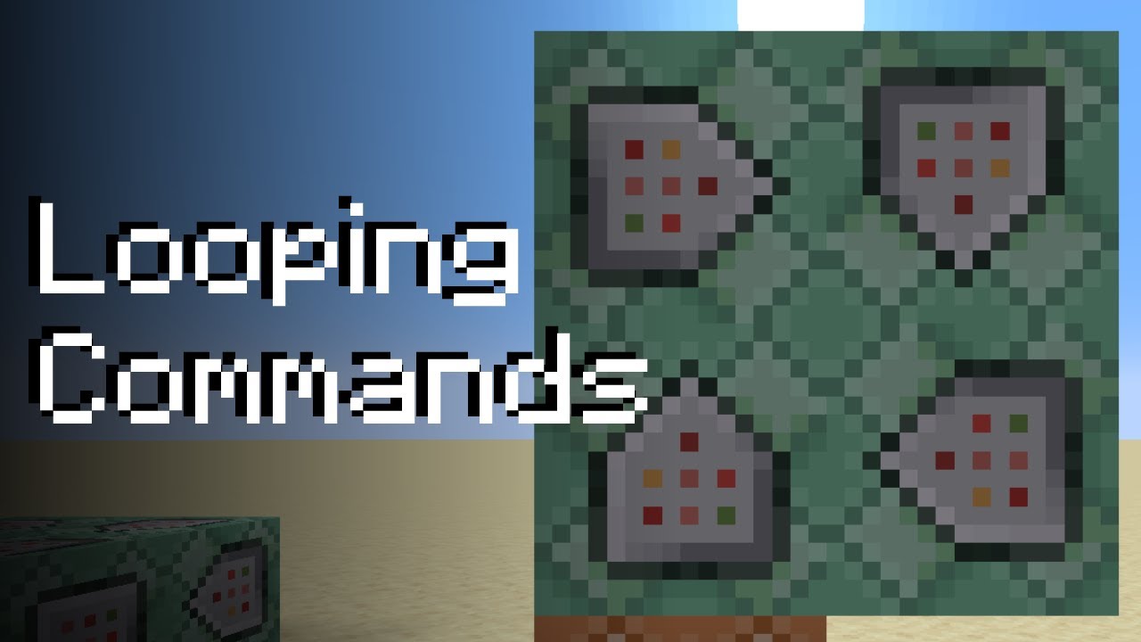 Looping Chain Command Blocks Nbt Trick Youtube