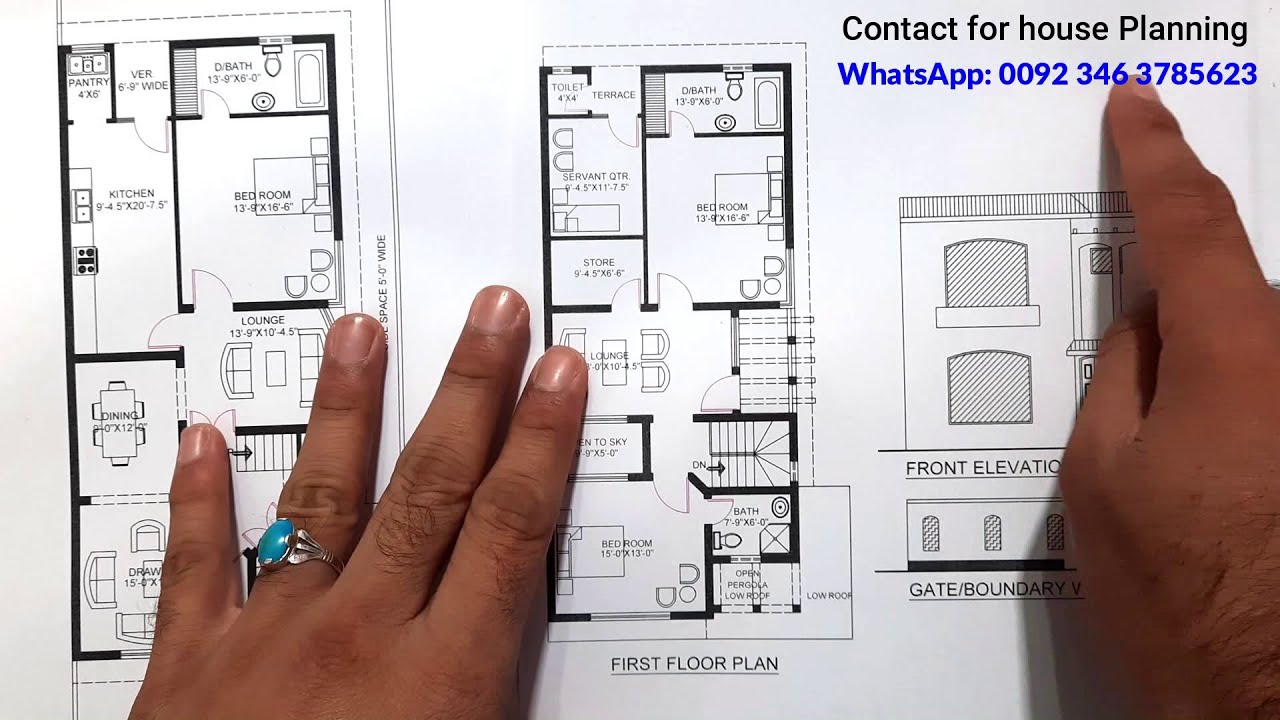 30 X 75 House Plan Luxury House Planning 3bk Youtube