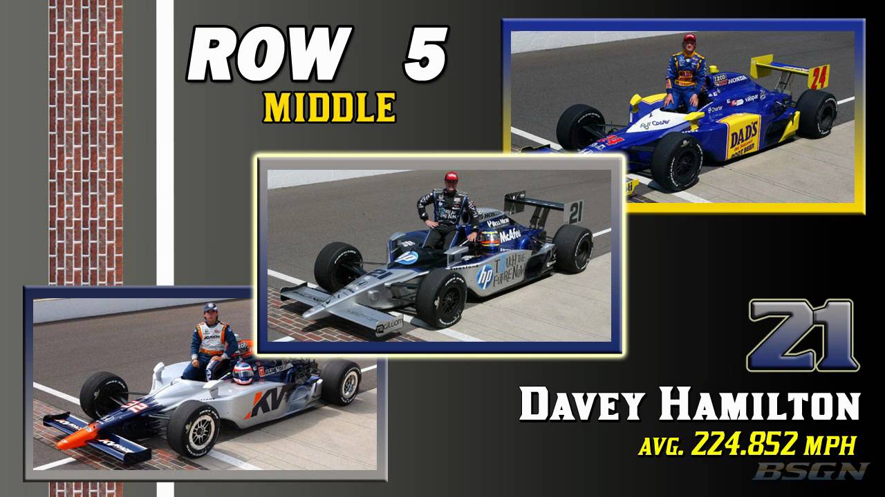 2010 Indianapolis 500 Starting Grid Youtube