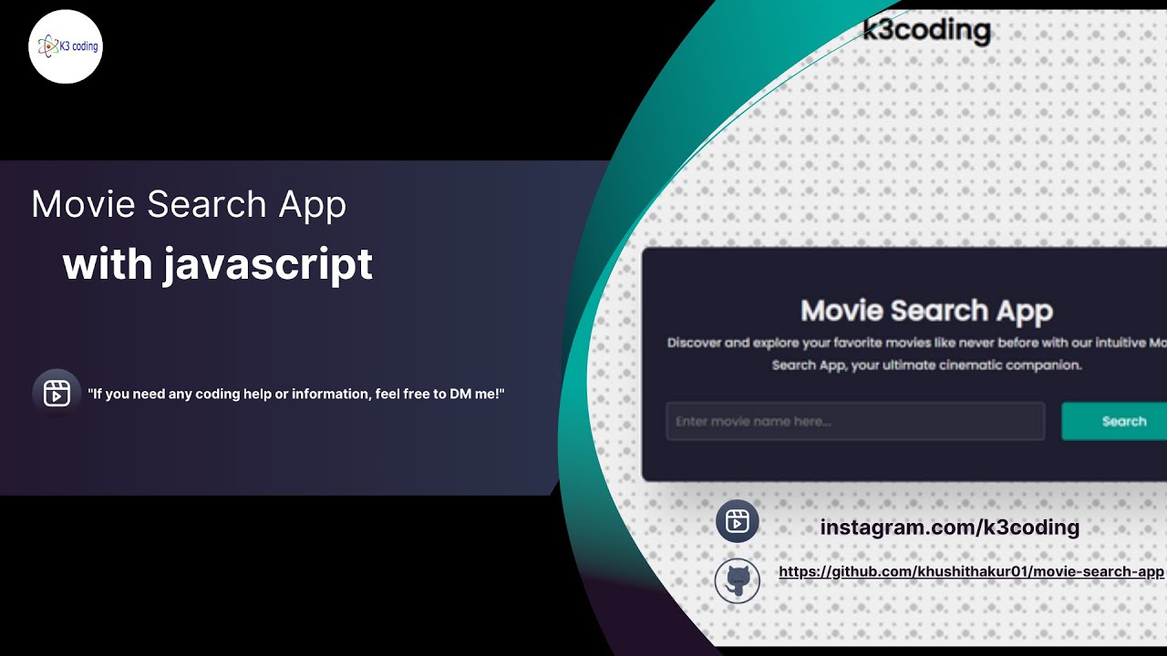 рџћ Movie Search App Using Html Css Javascript Fetch Api Omdb Api