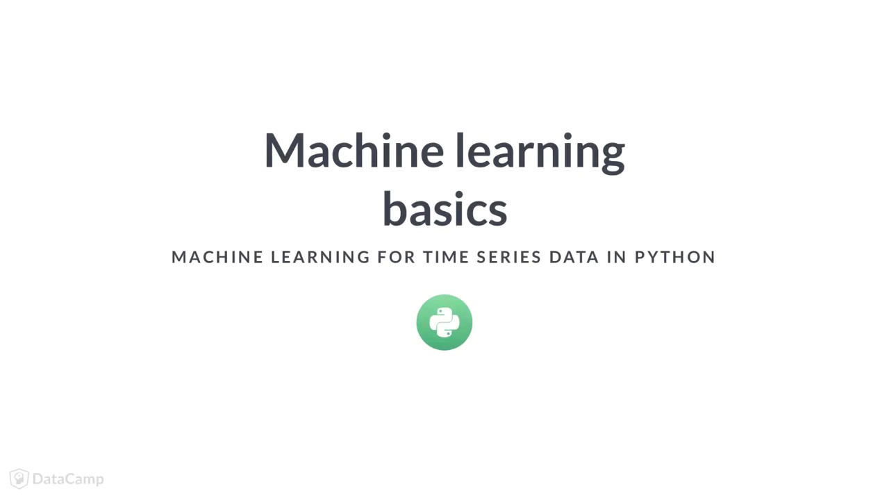 Python Tutorial Machine Learning Basics Youtube