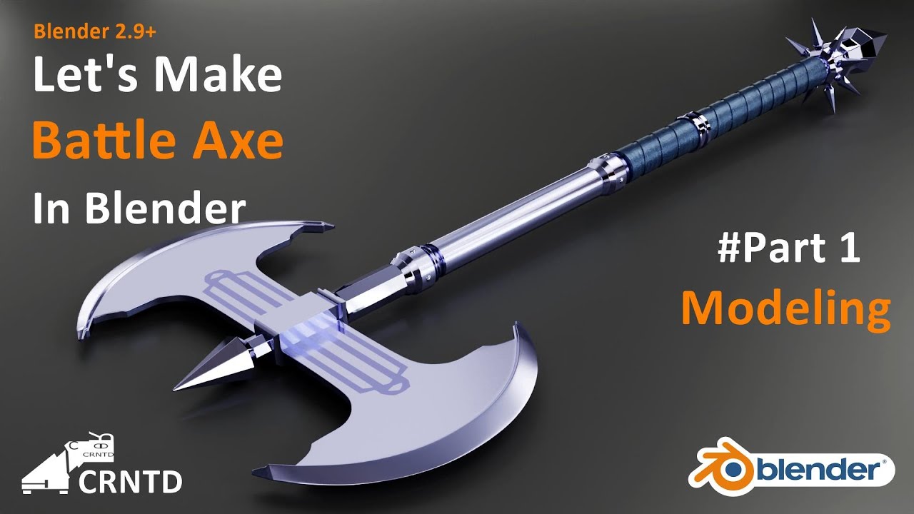 Make A Battle Axe In Blender Part 1 Modeling Blender Tutorial