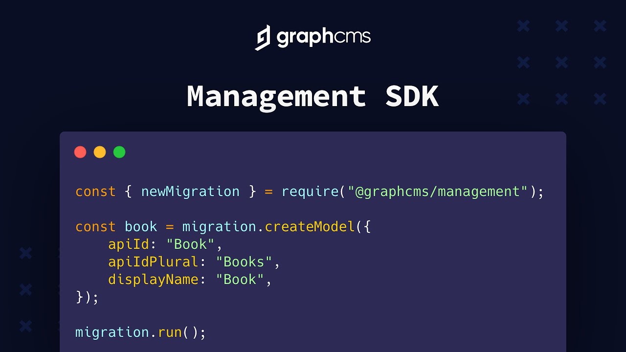 Graphcms Management Sdk Youtube