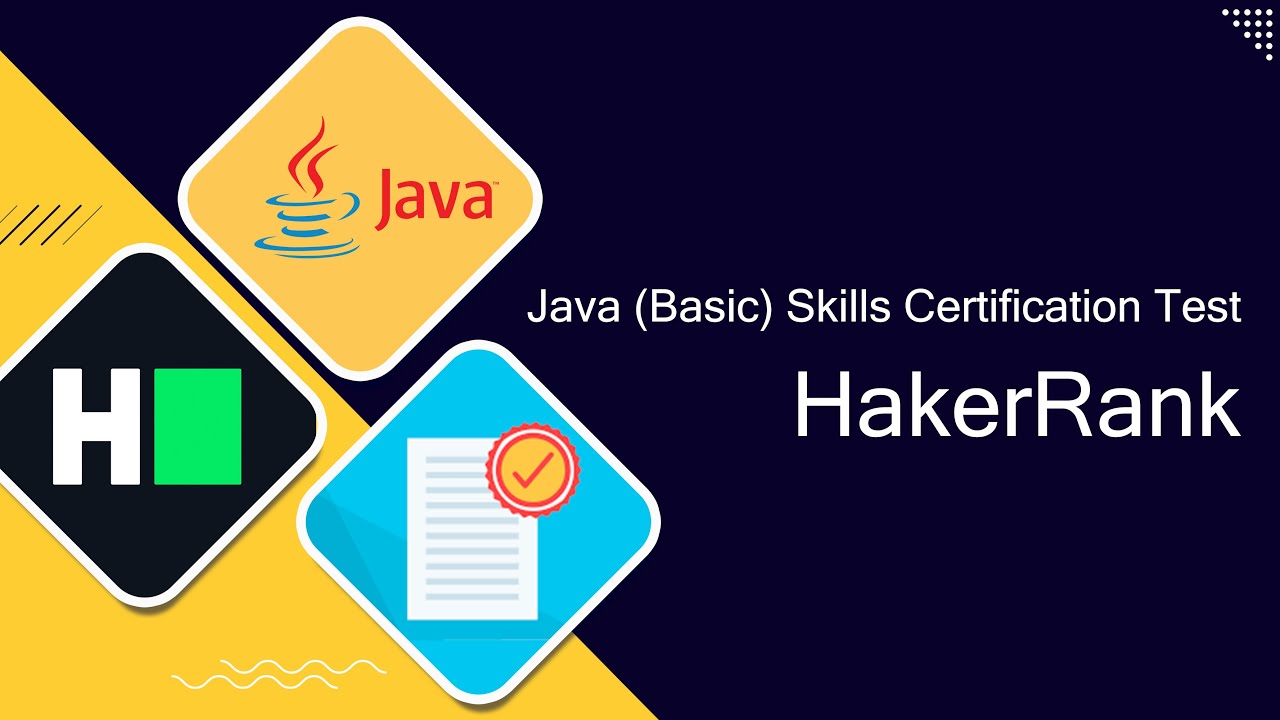 Hackerrank Java Certification Solutions Hackerrank Certifications