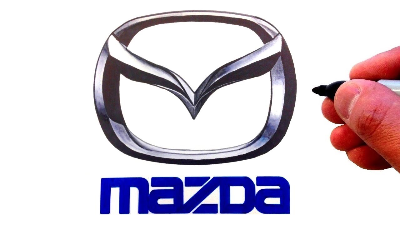 How To Draw The Mazda Logo Youtube