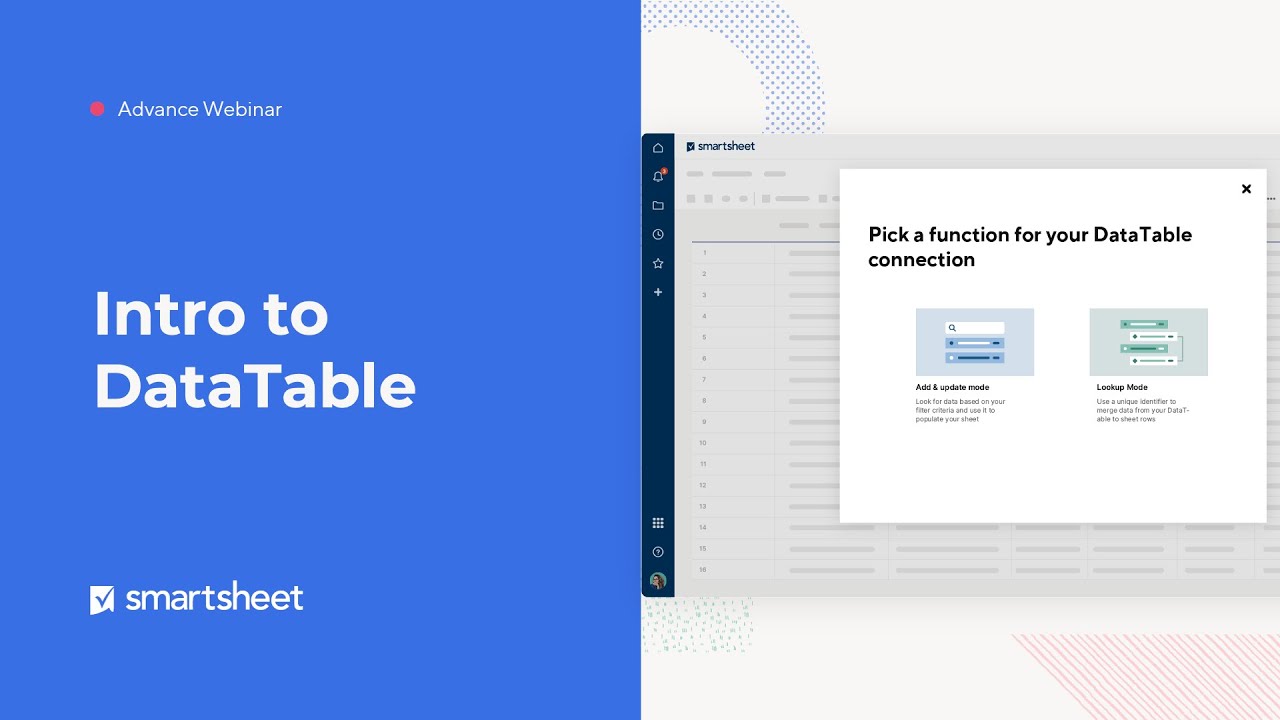 Intro To Datatable Smartsheet Learning Center