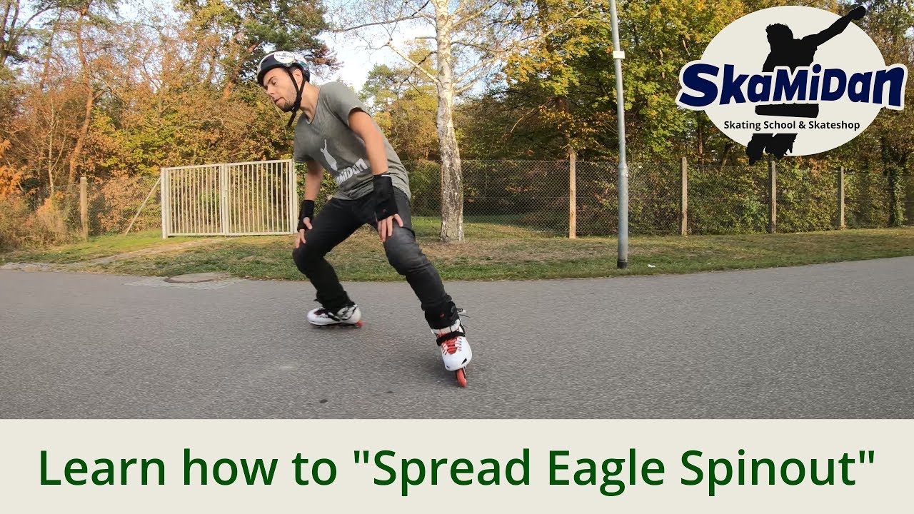 Learn How To Spread Eagle Spinout On Inline Skates How To Turn Stop