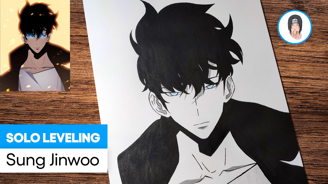 How To Draw Sung Jin Woo Easy Step By Step Solo Leveling Easy Anime ...