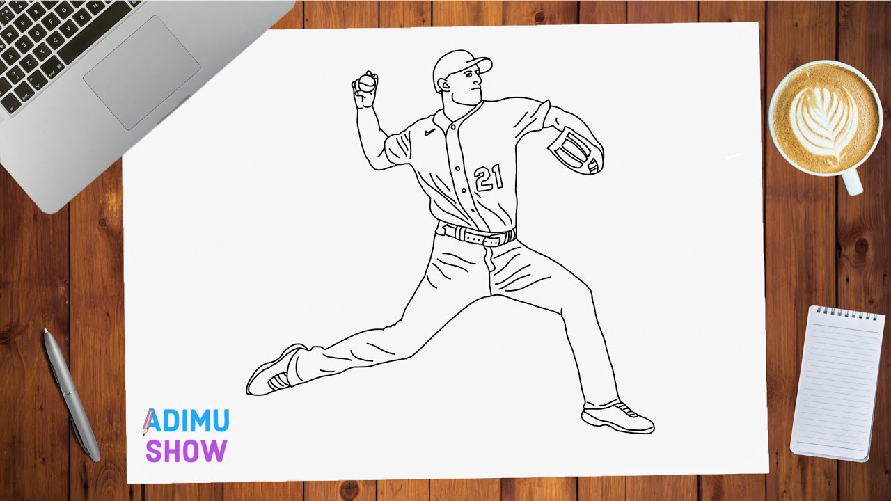 Baseball Gesture Drawing At Christopher Dehart Blog
