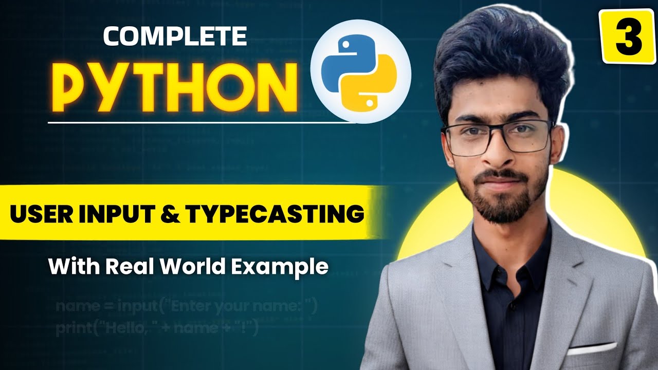 User Input Typecasting In Python Input Function Typecasting