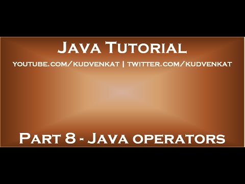 Java Operators Youtube