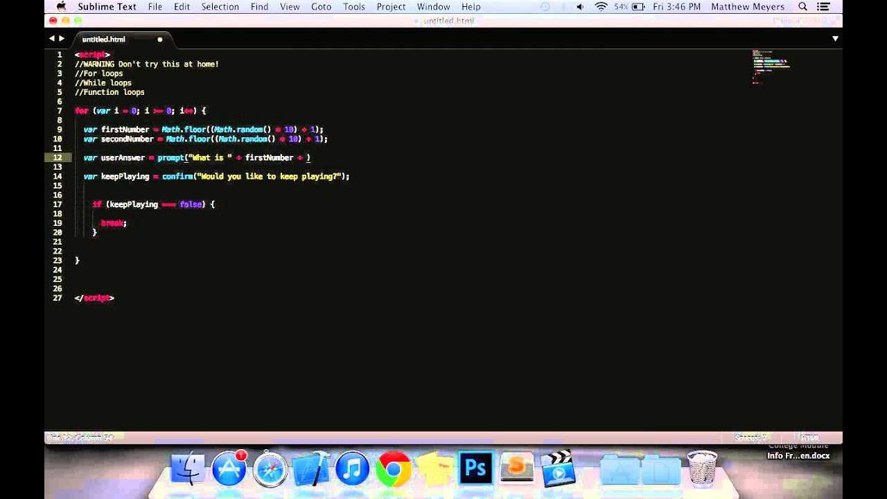 Infinite Loop Tutorial Youtube