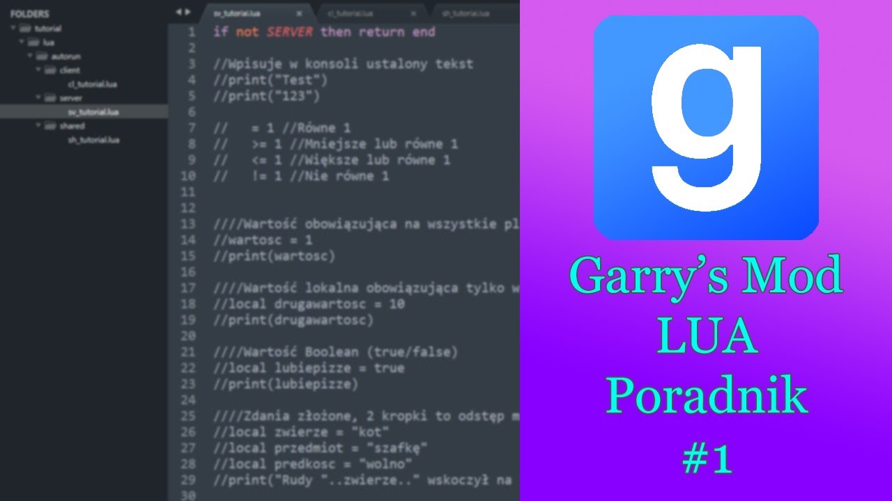 Poradnik Garry S Mod Lua 1 Podstawy Wiki Addon I Skład Zmienne