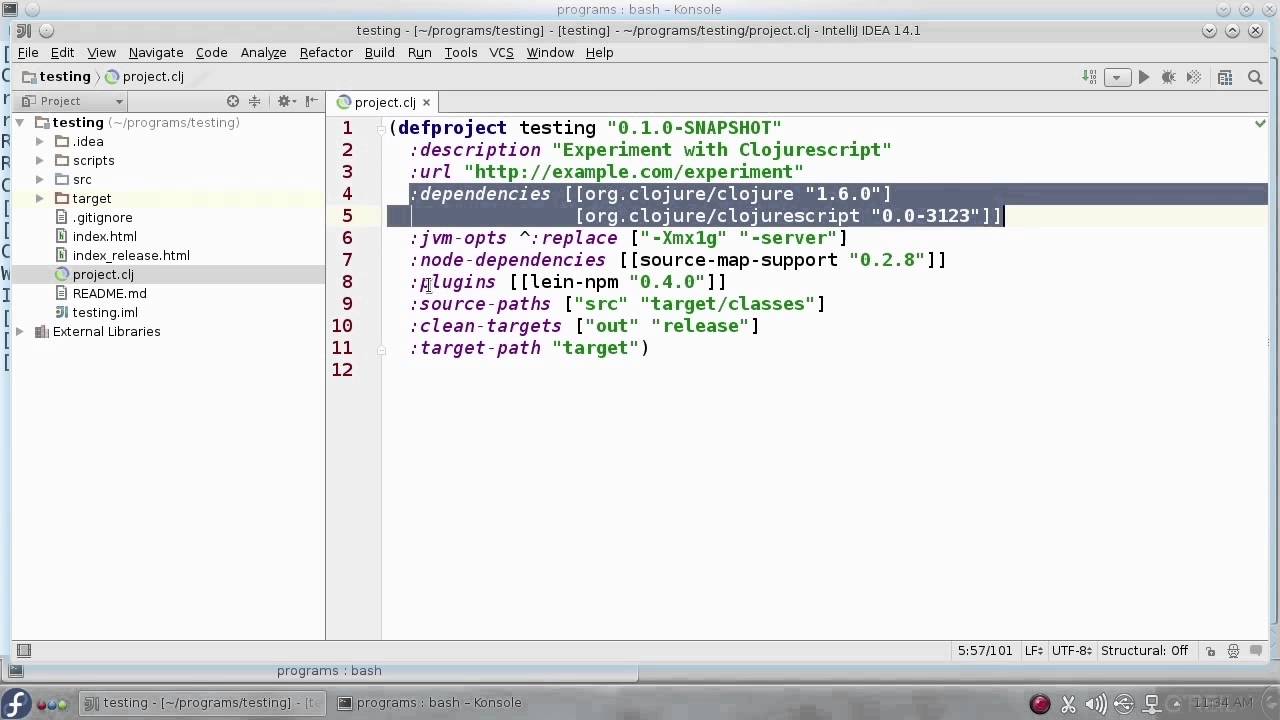 Learning Clojurescript Tutorial Creating A Clojurescript Project