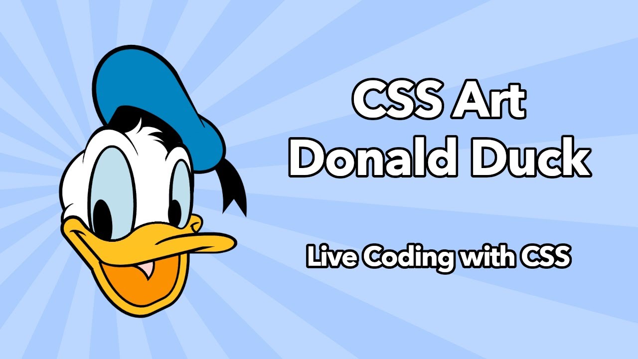 Drawing Donald Duck With Css Youtube