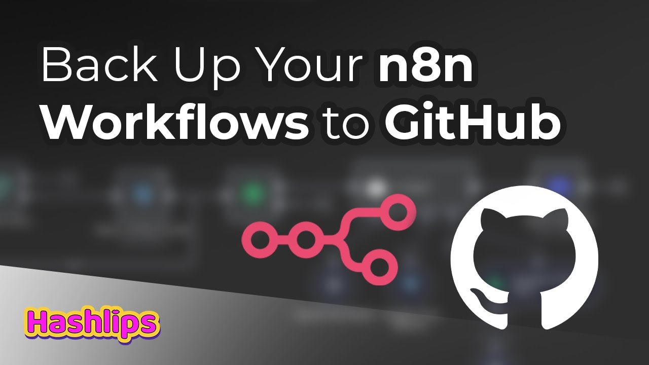 Back Up Your N8n Workflows To Github Youtube