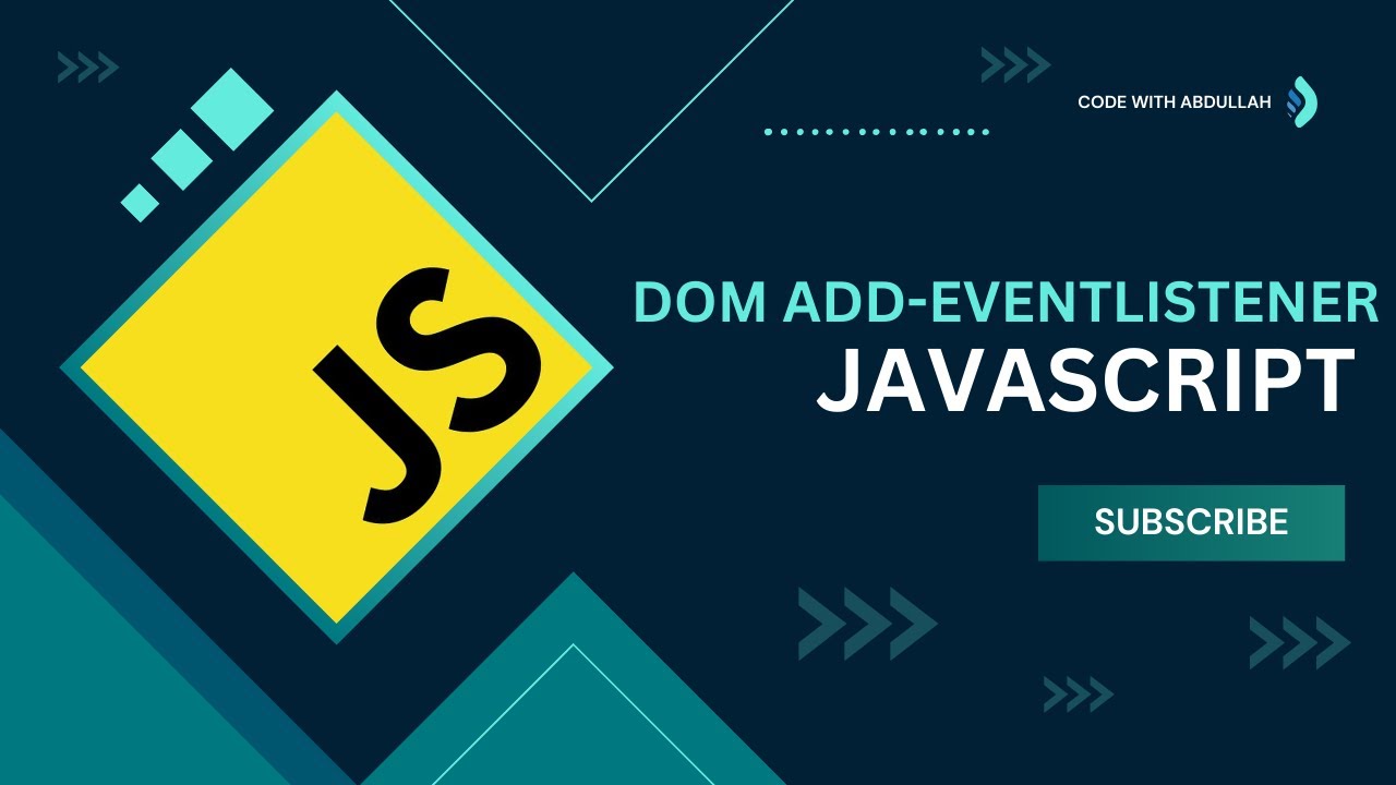Master Javascript S Addeventlistener Method Youtube