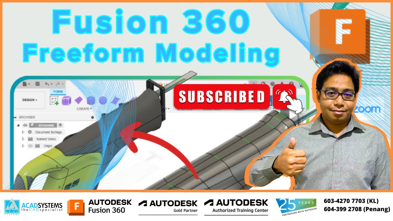 Autodesk Fusion 360 Freeform Modeling Youtube