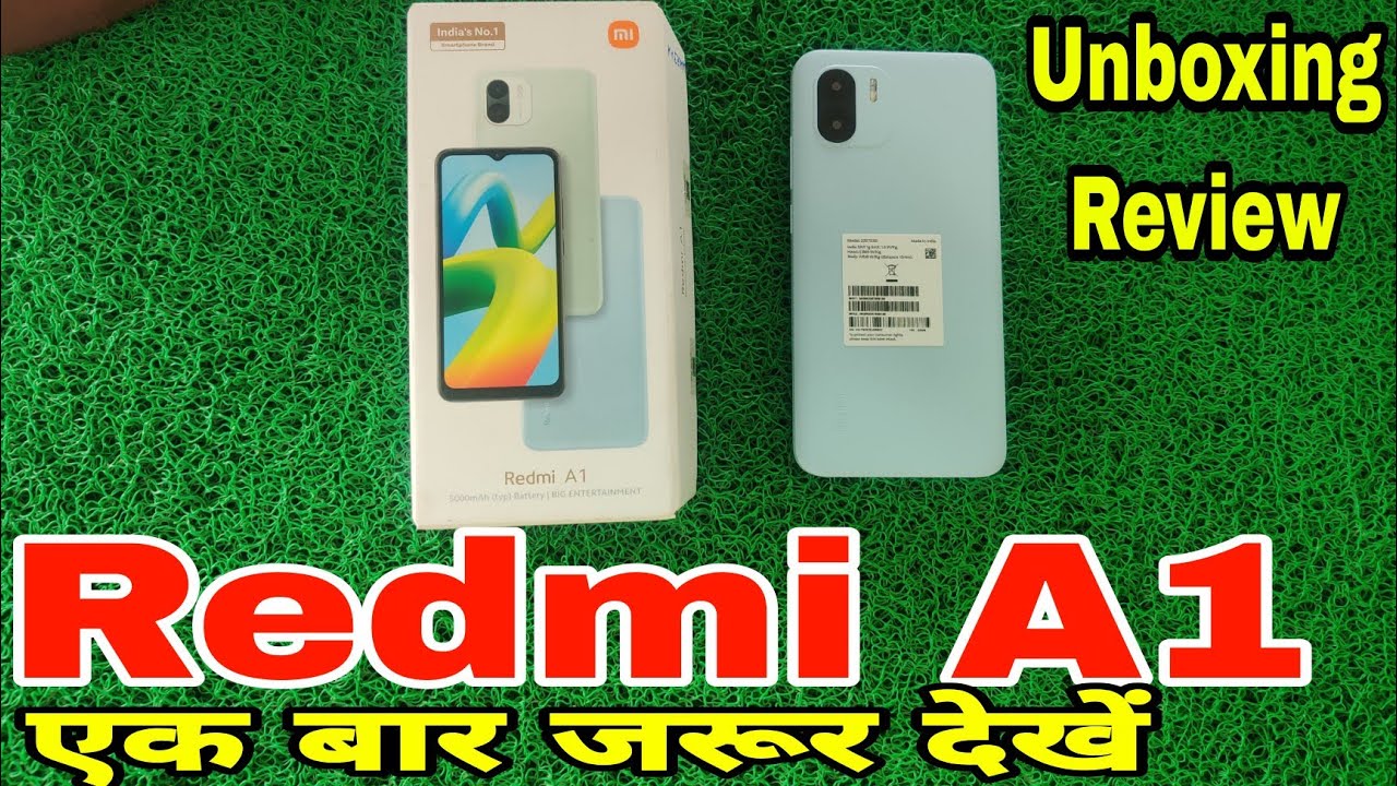 एक ब र जर र द ख Redmi A1 Unboxing Review Devi Tech Youtube
