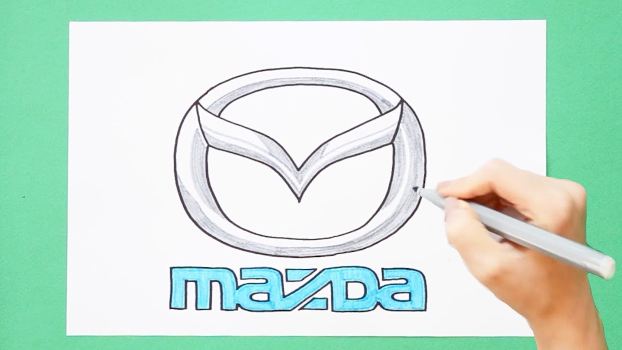 How To Draw Mazda Logo Youtube