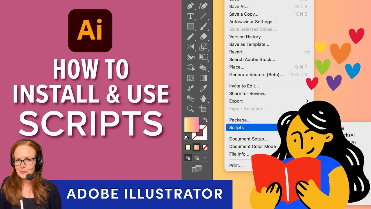 How To Install And Use Scripts In Adobe Illustrator So Easy Youtube