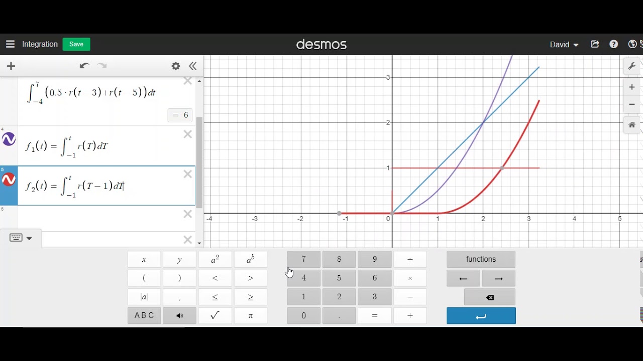 Desmos To Plot D U And Ramp Youtube