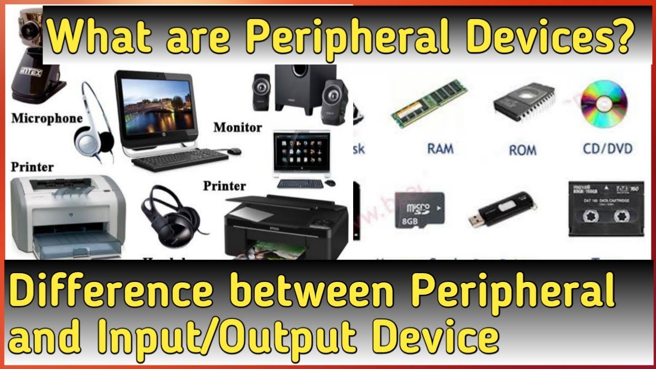Input Output Devices Difference