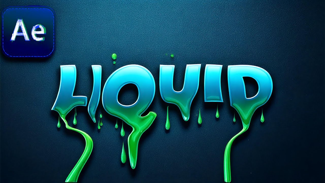 Easy Dripping Liquid Text Tutorial In After Effects Dripping Effect