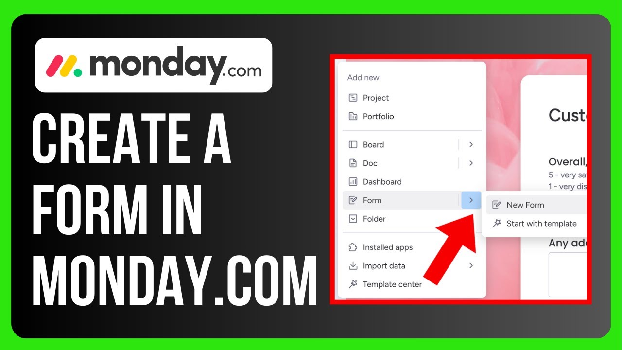 How To Create A Form In Monday Youtube