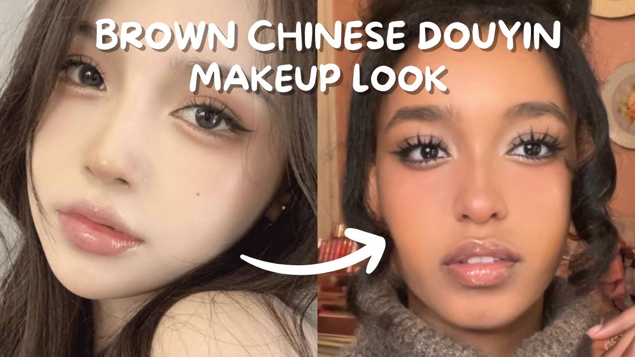 Brown Chinese Douyin Makeup Tutorial On Brown Skin Youtube