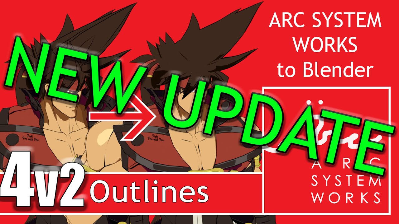Arc System Works To Blender Guide 4v2 Creating Outlines Updated