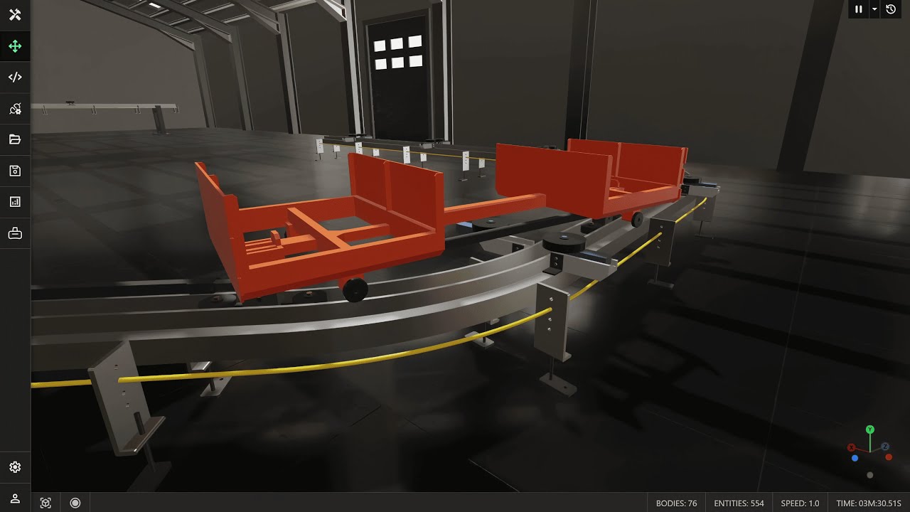 Inverted Friction Drive Carrier Simulation Youtube