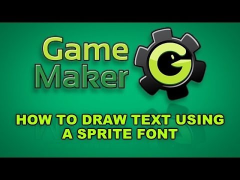 How To Draw Text Using A Sprite Font In Game Maker Youtube