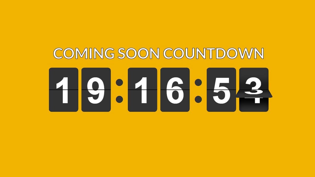 Jquery Flipping Countdown Timer Jquery Plugins Tutorial Youtube
