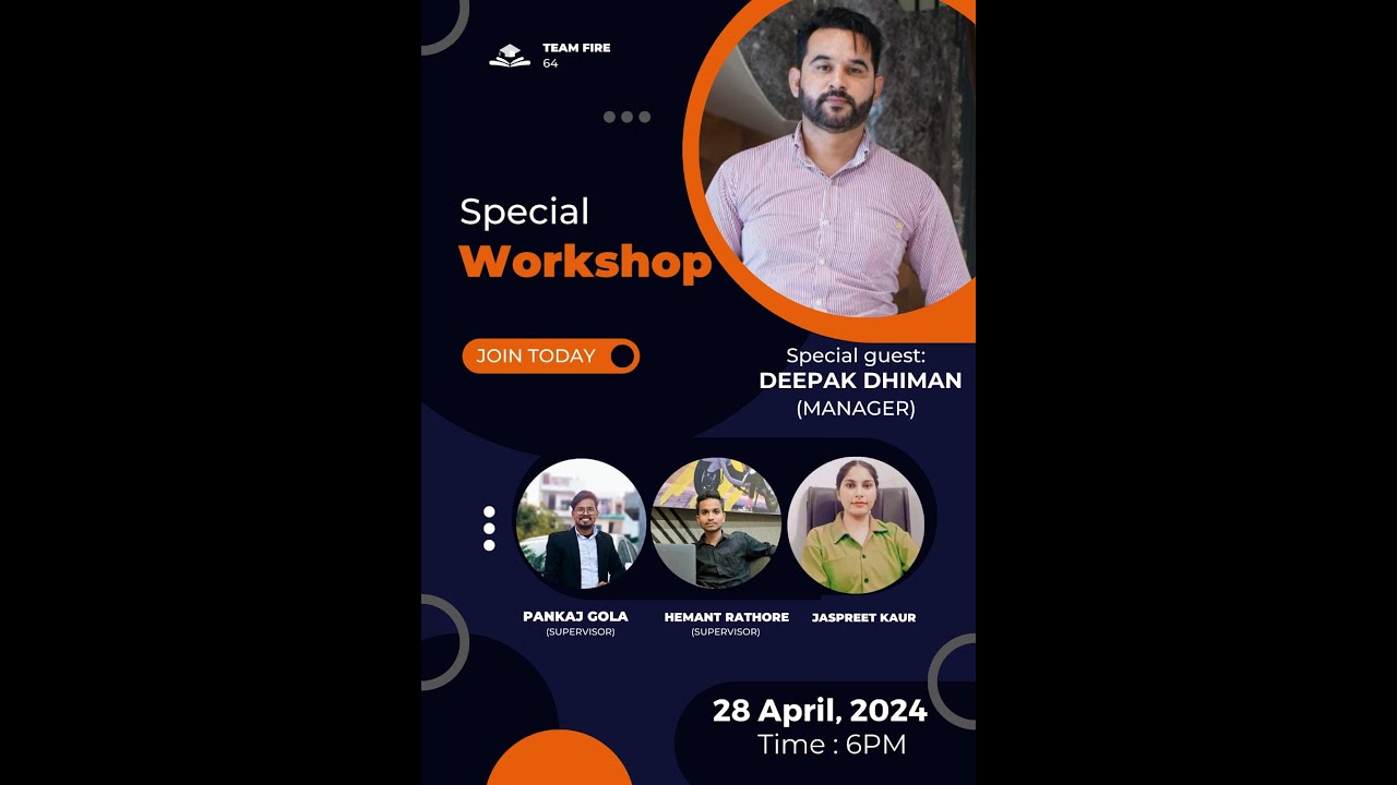 Day 1 Workshop Youtube