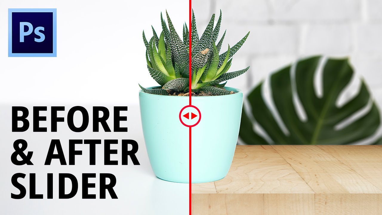 Tutorial Before After Slider Di Photoshop Youtube