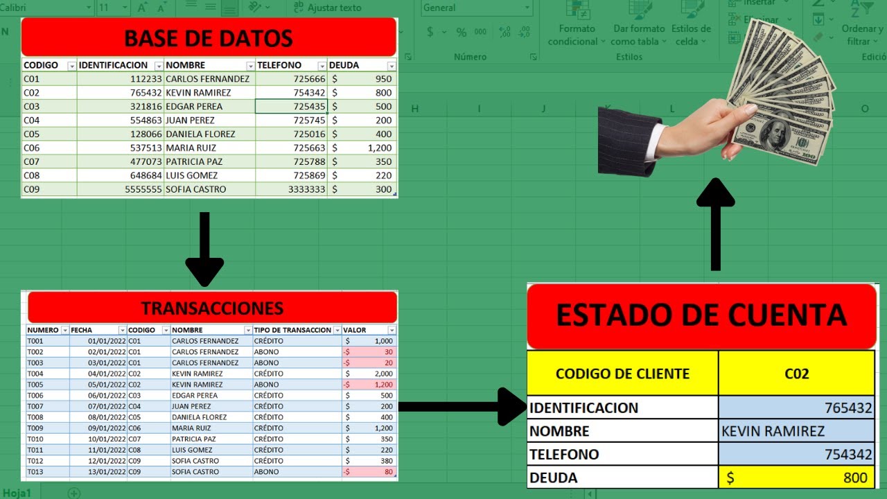 рџ Como Hacer Un Estado De Cuenta De Clientes En Excel Youtube