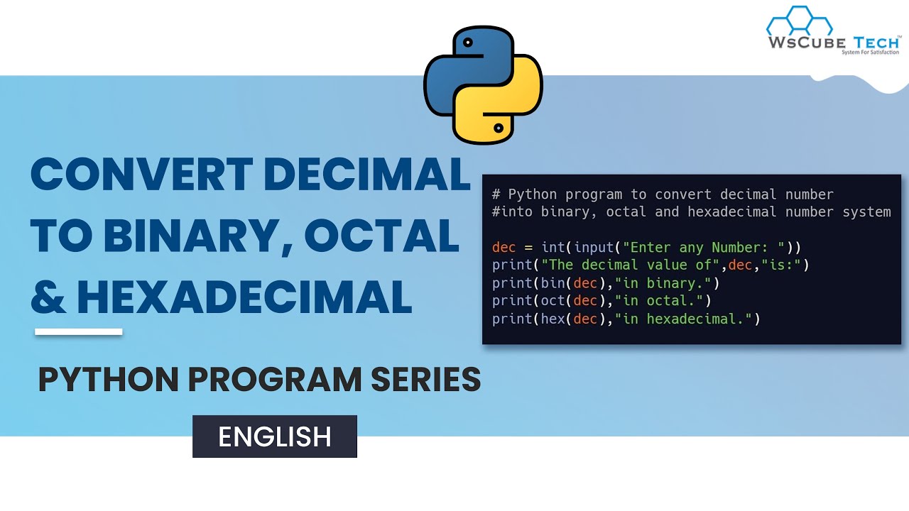 Convert Binary To Decimal Using Python At Bennie Keim Blog