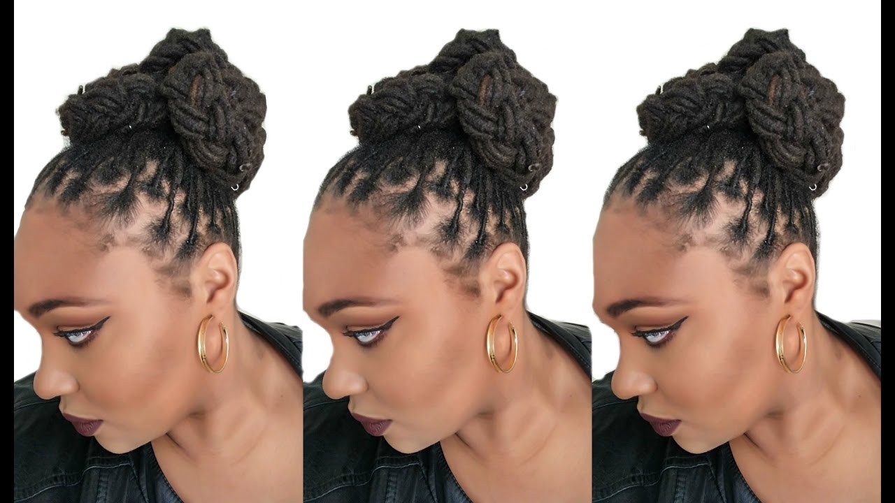 Loc Tutorial Braid Bun Youtube