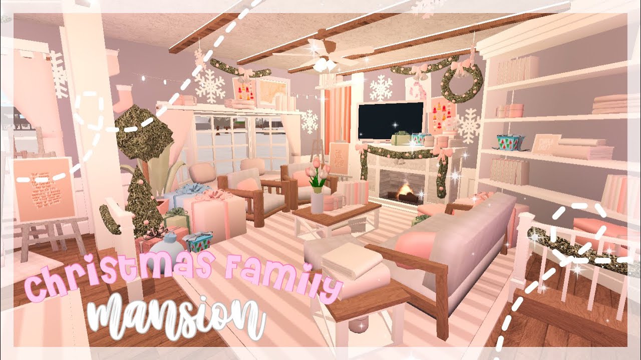 Bloxburg Christmas Family Mansion House Build Youtube