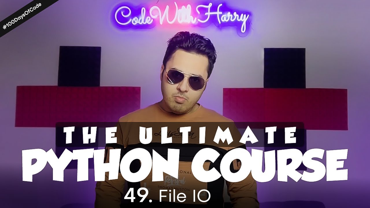 File Io In Python Python Tutorial Day 49 Youtube