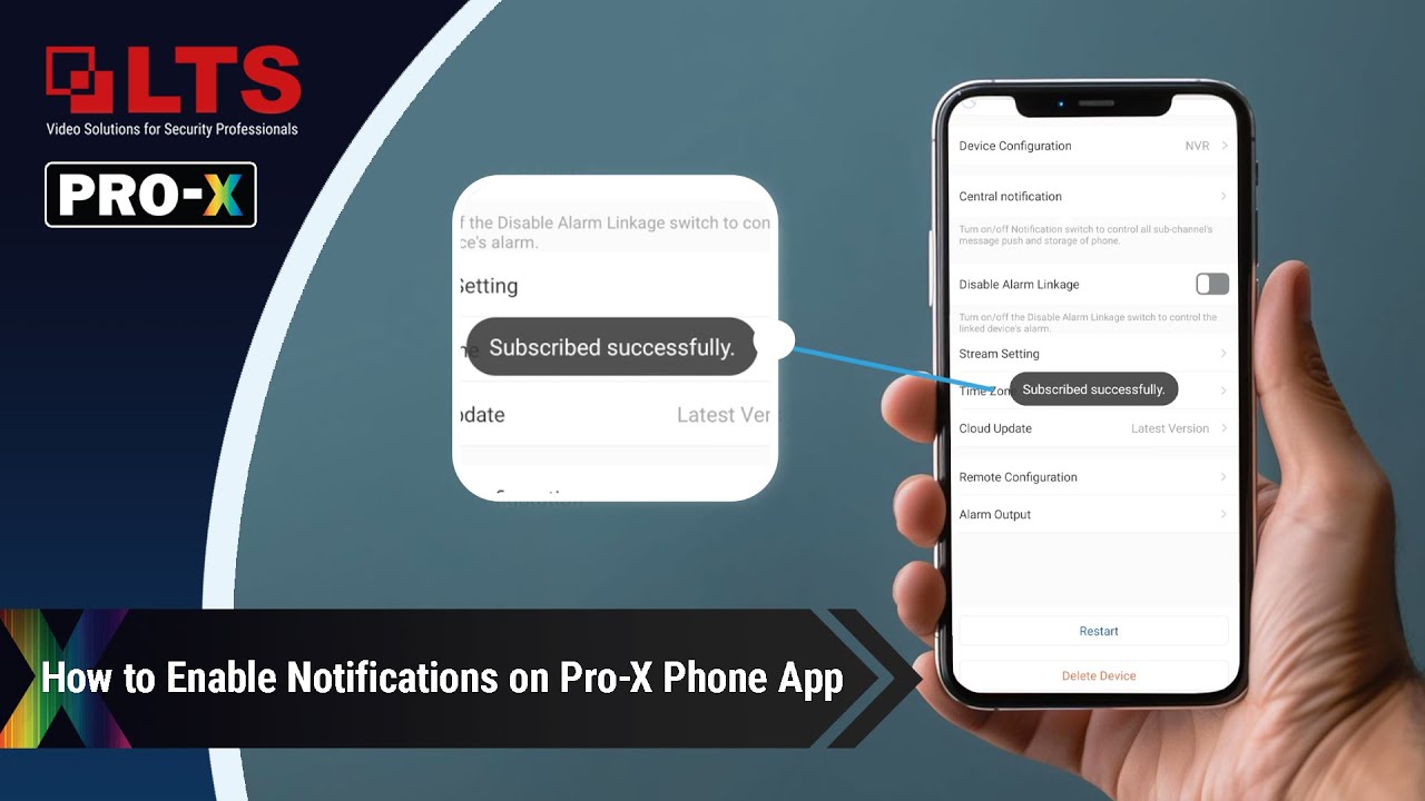 How To Enable Notifications On Pro X Mobile App Youtube