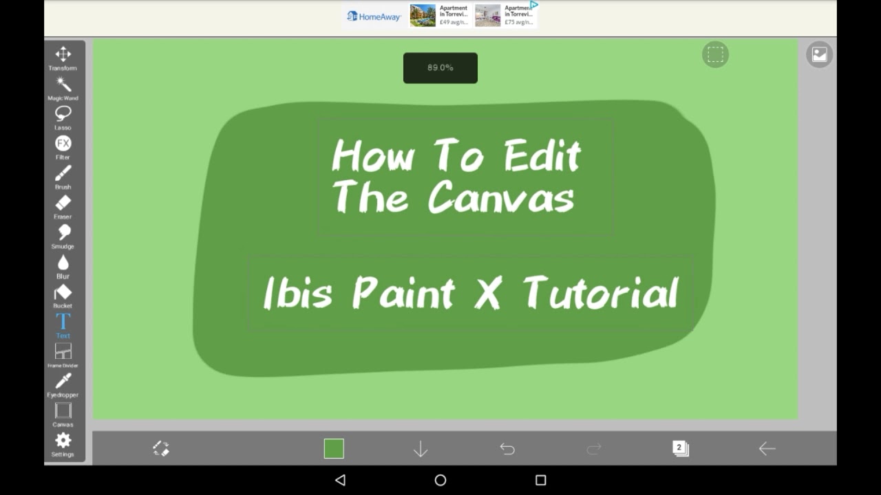 How To Edit The Canvas Ibis Paint X Tutorial For Beginners Youtube