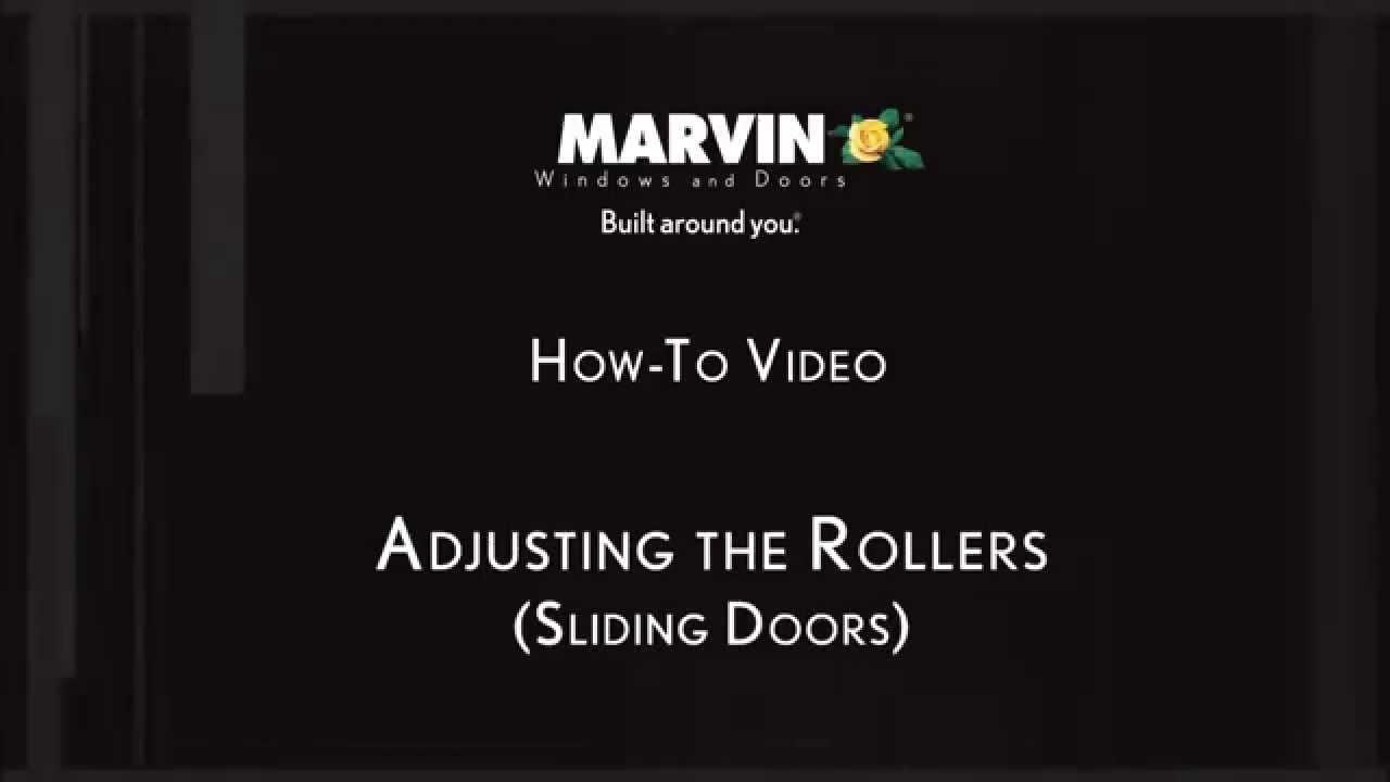 Adjusting The Rollers On A Marvin Sliding Door Youtube