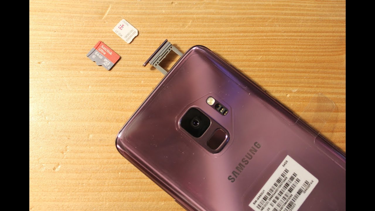 Samsung Galaxy S9 S9 How To Install Remove Sim Card And Memory