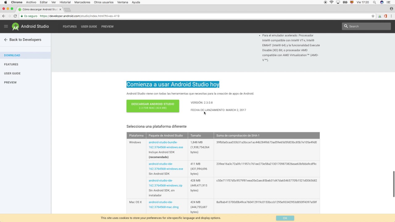 Instalar Android Studio Youtube