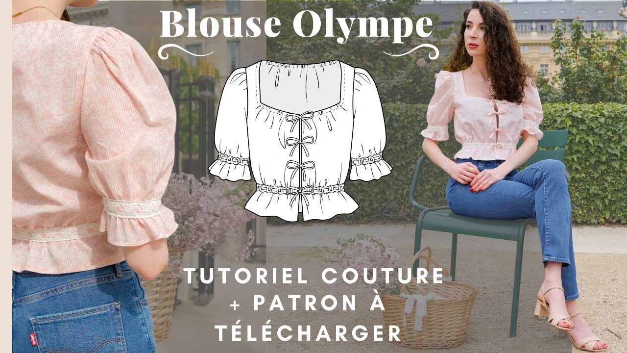 Tutoriel Couture Blouse Romantique Olympe Patron à Télécharger